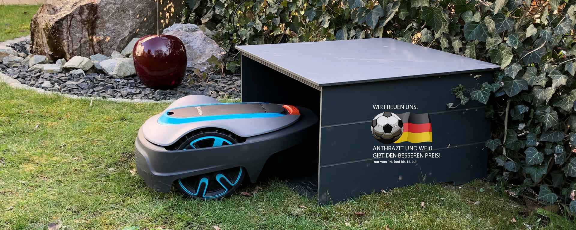 Robot mower garage Robo - Garten-Q GmbH
